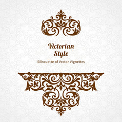 Filigree pattern in victorian style Royalty Free Vector
