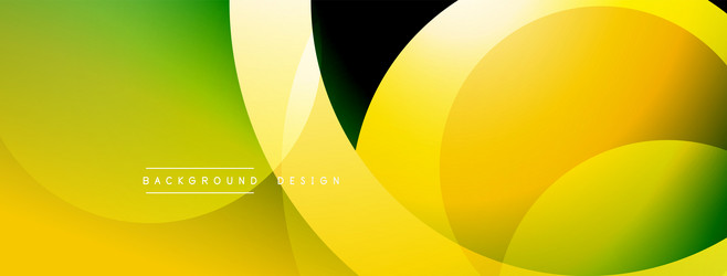 Abstract Design Features Overlapping Circles Vector Image