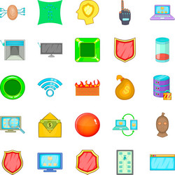 Cybercrime Set Cartoons Cyber Vector Images (67)