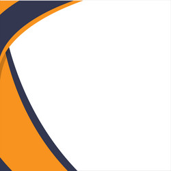 Orange and black corner border Royalty Free Vector Image