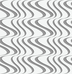 Perforated waves with uneven thickness Royalty Free Vector
