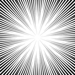 Comic book speed lines background Royalty Free Vector Image