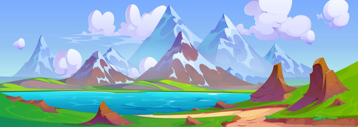 Cartoon Lake Background Vector Images (over 14,000)