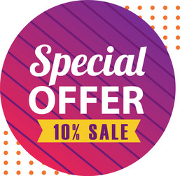 Special price in label design Royalty Free Vector Image