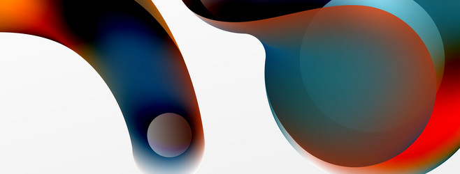 Fluid abstract background round shapes and circle Vector Image