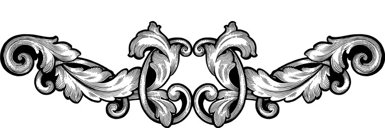 Medieval Vine Baroque Vector Images (over 2,700)