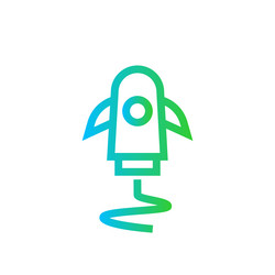 Effectivity key performance indicator icon with Vector Image