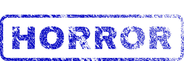 Horror rubber stamp Royalty Free Vector Image - VectorStock