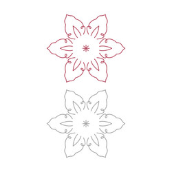 Simple flower sign symbol logo Royalty Free Vector Image
