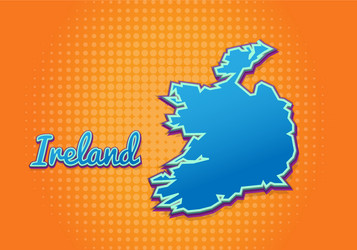 Cartoon Map of Ireland Vector Images (over 130)