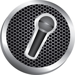 Heraldic frame with grill surface and wireless Vector Image