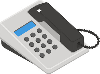 Landline phone Royalty Free Vector Image - VectorStock