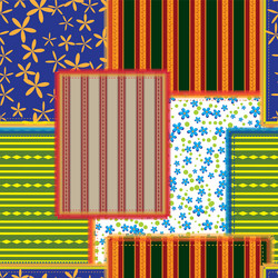 Patchwork with denim of a set Royalty Free Vector Image