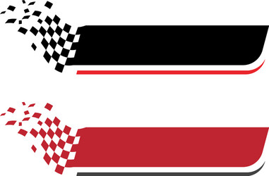Racing flag design template race Royalty Free Vector Image