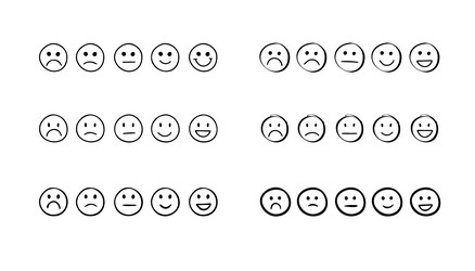 Rating Faces Vector Images (over 5,300)