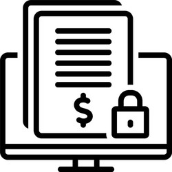 Accounts storage Royalty Free Vector Image - VectorStock