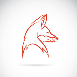 Image of an fox head Royalty Free Vector Image