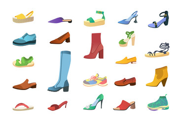 Stylish footwear cartoon Royalty Free Vector Image