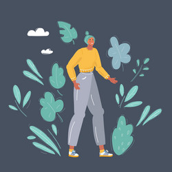 Tall Girl Cartoon Vector Images (over 710)