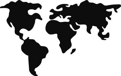 World map icon Royalty Free Vector Image - VectorStock