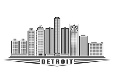 Logo for detroit Royalty Free Vector Image - VectorStock