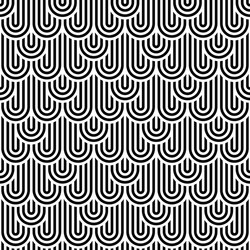 Line art rain ripple seamless pattern Royalty Free Vector