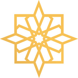 Ramadan kareen golden star decoration Royalty Free Vector