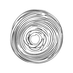 Black hole outline sketch Royalty Free Vector Image