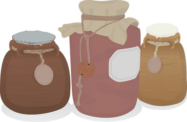 Clay jar Royalty Free Vector Image - VectorStock