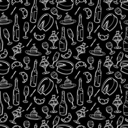 Paris pattern french culture eiffel tower Vector Image