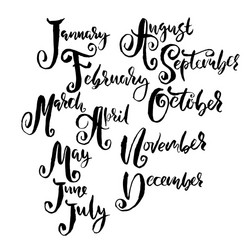 Months Names Font Vector Images (over 570)