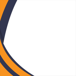 Orange and black corner border Royalty Free Vector Image