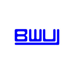 Bwu letter logo creative design with graphic Vector Image
