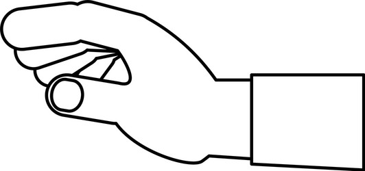 Human han symbol Royalty Free Vector Image - VectorStock