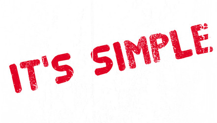 It s simple rubber stamp Royalty Free Vector Image