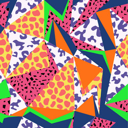 Retro 80s seamless pattern background Royalty Free Vector