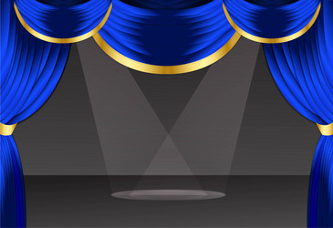 Thai pattern stage backdrop with curtain Vector Image