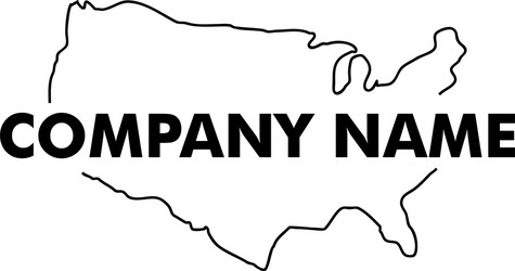 American logo template design Royalty Free Vector Image