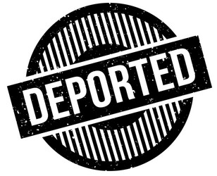 Deported rubber stamp Royalty Free Vector Image