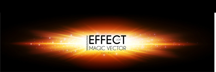 Magic power light trails set Royalty Free Vector Image