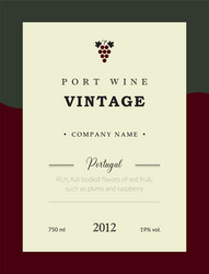 Wine bottle label Royalty Free Vector Image - VectorStock