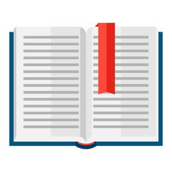 Stylized of open book school Royalty Free Vector Image