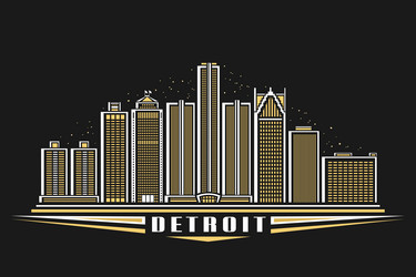 Detroit Royalty Free Vector Image - VectorStock