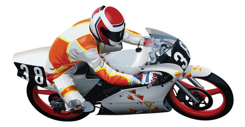 Motorcycle racing Royalty Free Vector Image - VectorStock