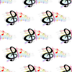 Colorful music note pattern Royalty Free Vector Image