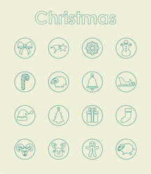 Set of christmas icons Royalty Free Vector Image