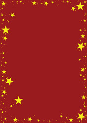 Shooting stars christmas frame Royalty Free Vector Image