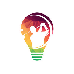 Golf logo swing sh Royalty Free Vector Image - VectorStock