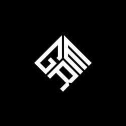 Grm letter logo design on black background Vector Image