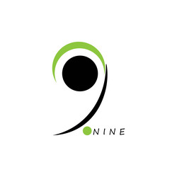 Number nine nine icon logo Royalty Free Vector Image
